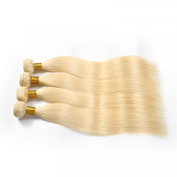 Brazilian Human Virgin Hair Pure 613 Color Straight Hair With Lace ...