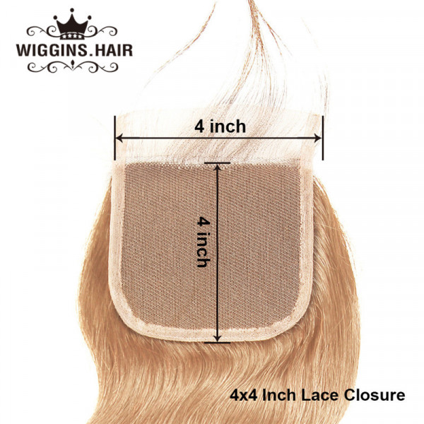 Honey Blonde #27 Color Body Wave Hair 3 Bundles With Closure - Wiggins Hair