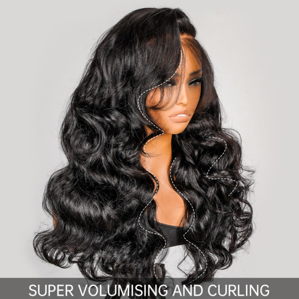 Pre-Styled C Part Wig With Layered Curls HD 13x4 Wigs 250% Density ...