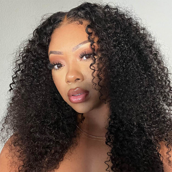 4c Edge Hairline Curly 13x4 Lace Front Wig Realistic Hairline Wiggins