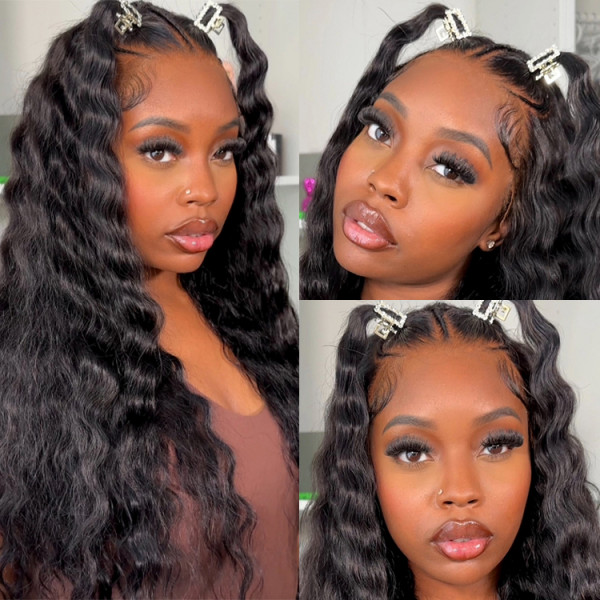 Crimp Pre-Styled Ready To Go 13x6 Glueless Wig Human Hair - Wiggins ...