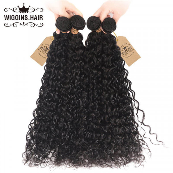 Brazilian Water Wave Weave 4pc And 13*4 Lace Frontal Closures Natural ...