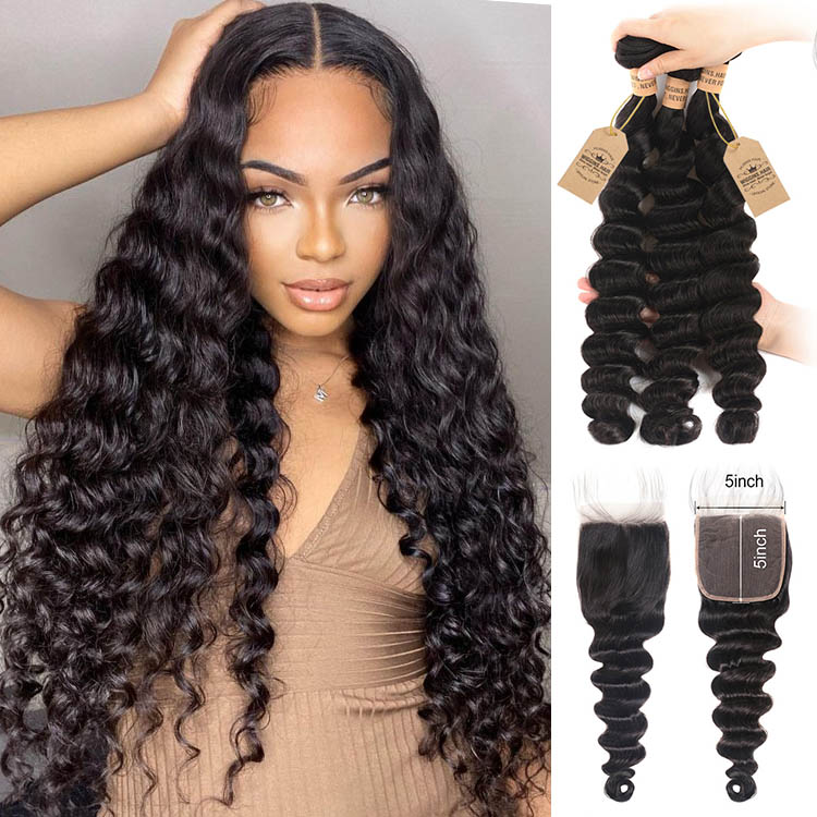 Bundles With Closure, Bundles With Frontal, Human Hair Bundles And ...