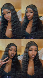 Crimp Wigs Human Hair Lace Frontal Wigs For Women - Wiggins Hair ...