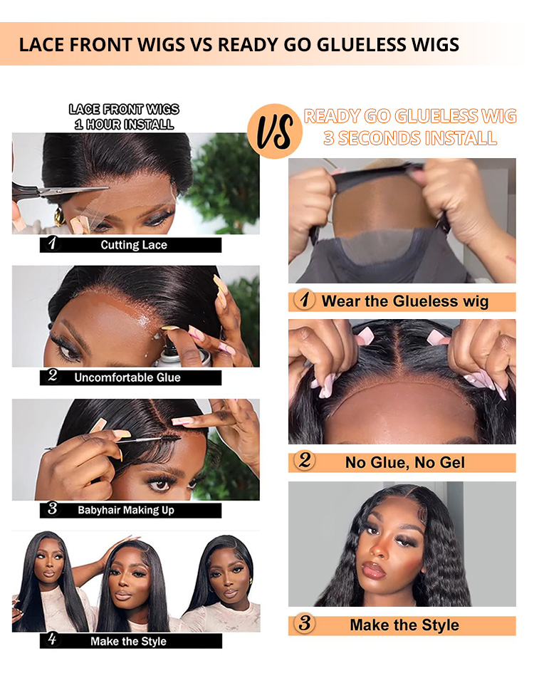 Ready And Go Wig-Transparent Pre Cut Curly 5x5 Glueless Wigs - Wiggins Hair